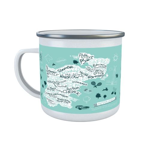 County Map Of Middlesex Enamel Mug Love Your Location