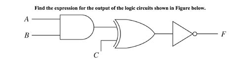 Solved Find The Expression For The Output Of The Logic