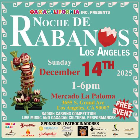 Noche De Rabanos Los Angeles — Mercado La Paloma