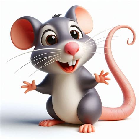 Premium Photo A Mouse With A Red Nose And A Red Nose