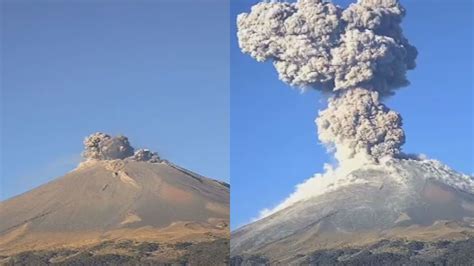 Así Estalló El Volcán Popocatépetl En México