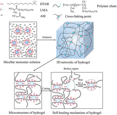 Tough And Self‐healing Hydrophobic Association Hydrogels With Cationic