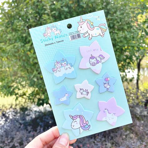 Unicorn Adorable Sticky Note Pack Chasing Unicorns