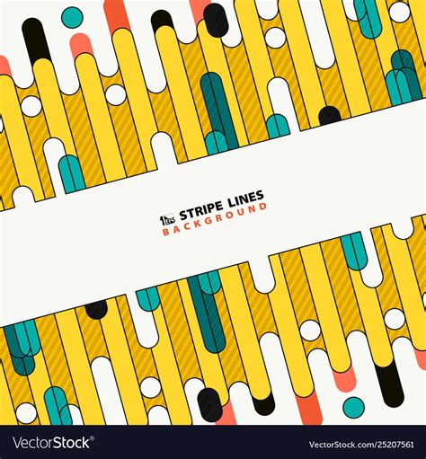 Abstract Colorful Tech Stripe Line New Cover Vector Image