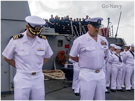 Go Cmdr Cameron Yaste The Commanding Officer Left And Command