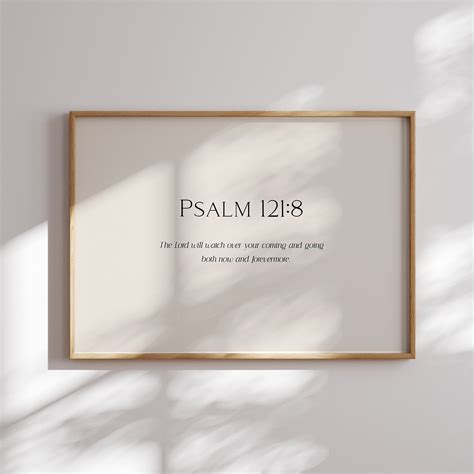 Psalm 1218 Digital Print Modern Christian Bible Verse Wall Art