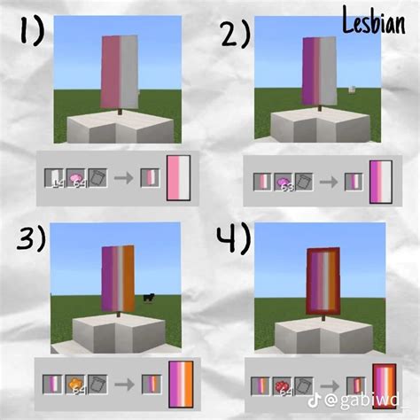 Lesbian Flag Minecraft Minecraft Banner Designs Minecraft Houses