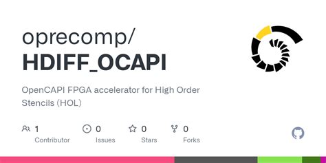 GitHub Oprecomp HDIFF OCAPI OpenCAPI FPGA Accelerator For High Order Stencils HOL