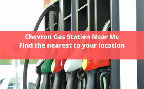 Chevron Gas Station Near Me • Find The Nearest To Your Location
