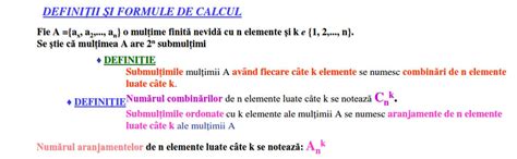 Aranjamente Combinari