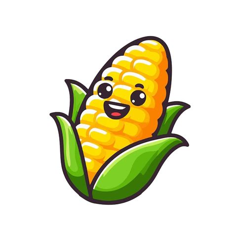 Premium Vector Corn Cute Character Ai Generated Image