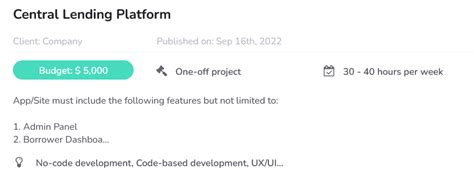 Codemap On Twitter Featured Nocode Job Of The Day Central Lending