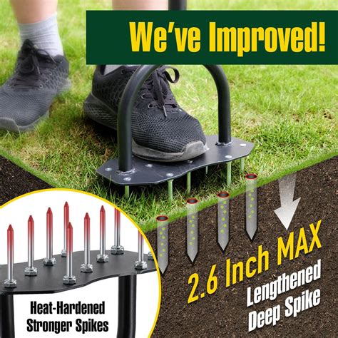 Jardineer 36 Inch Manual Lawn Aerator Spike Tool Instruction Manual