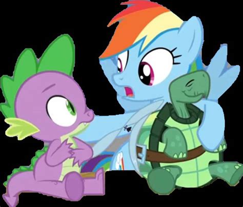 Rainbow Dash Spike And Tank By Ebotizer On Deviantart