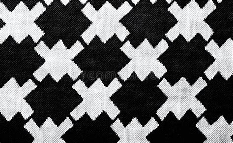 Houndstooth And Herringbone Fabric Texture Background Stock Illustration