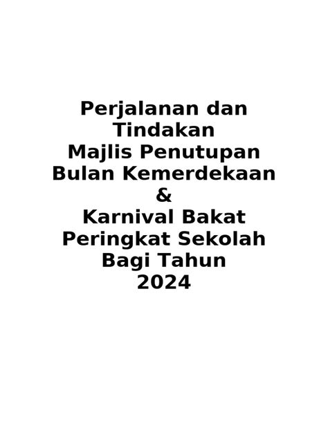 Teks Sebelum Formal Jam 10 Pagi Pdf