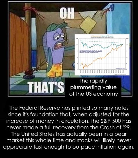 Oh Thats The Rapidly Plummeting Value Of The Us Economy Know Your Meme