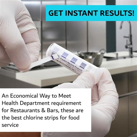 Restaurant Sanitizer Test Kit Combo 10 X Vial Of 100