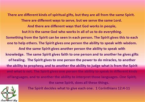 1 Corinthians 12 4 11 Religious Illustration