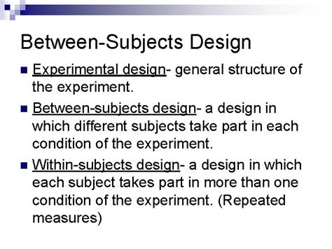 Basic Between Subjects Designs Anova Instructor Marci Smith