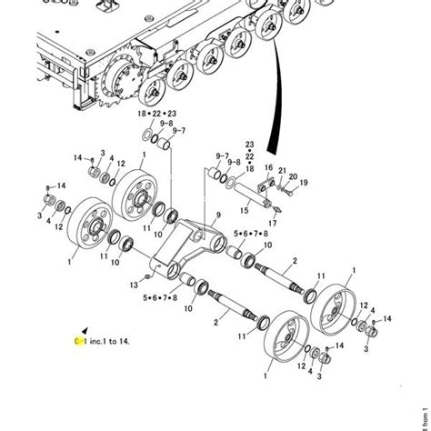 Yanmar Genuine Track Roller Assembly C50r 5a Machine Serve