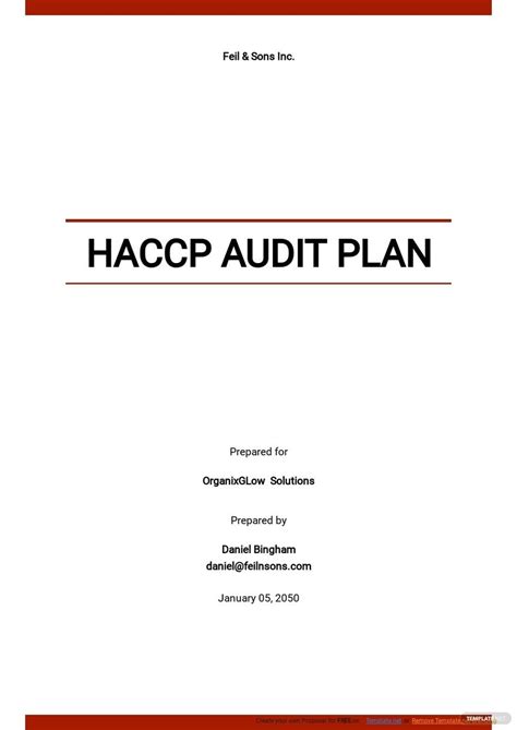 Haccp Internal Audit Checklist Sample Gambaran