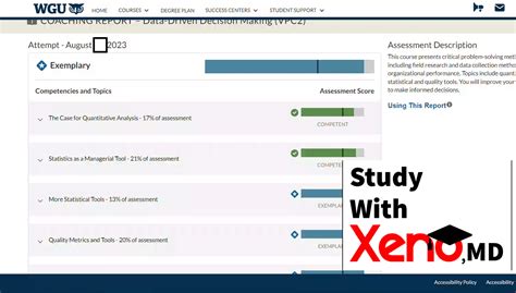 Wgu Data Driven Decision Making Exemplary Score Gradegenie