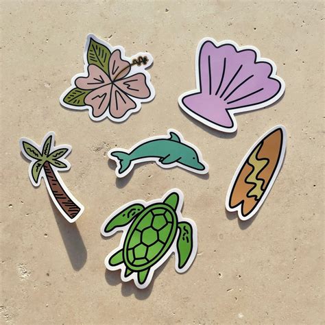 Beach Stickers Etsy