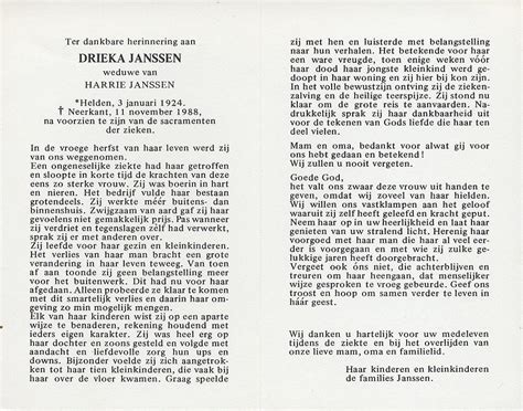 Drieka Janssen Janssen 1924 1988 De Ziel Van Neerkant