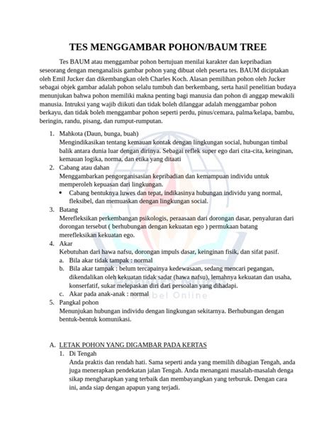 Tes Baum Tree Pdf