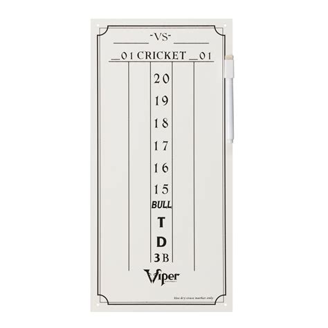 Dart Board Scoring Chart