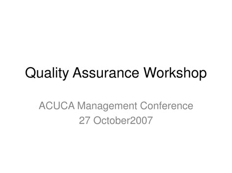 Ppt Enhancing Quality Assurance In Higher Education Challenges