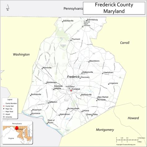 Frederick County Md Zip Code Map At Lucy Via Blog