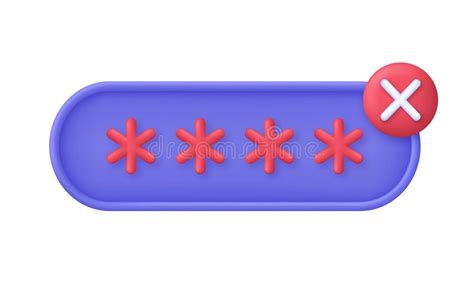 3d Incorrect Password Personal Data Protection On The Internet Incorrect And Correct Data