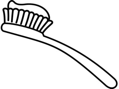 Toothbrush Coloring Pages