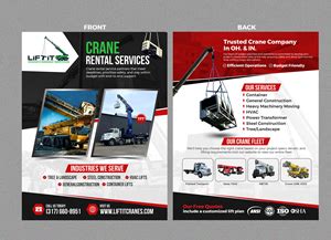 Lift It Crane Sales Flyer 53 Flyer Designs For A Business In United