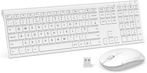 Wireless Keyboard Mouse Combo Jelly Comb Kus015 Ultra Slim Full Size Rechargeable 24g Usb