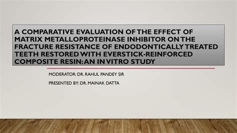 A Comparative Evaluation Of The Effect Of Matrixpptx