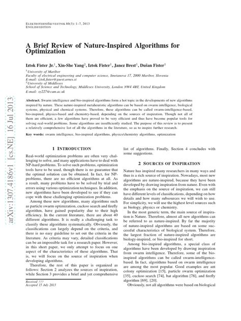 List Of Evolutionary Algorithms Download Free Pdf Metaheuristic Mathematical Optimization