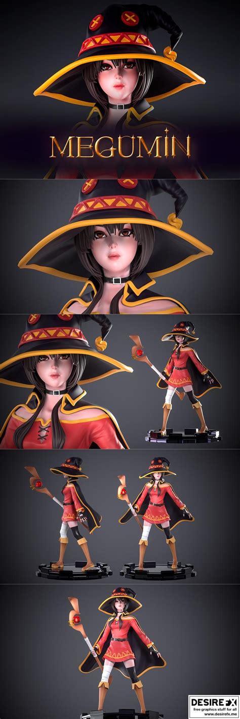 Desire Fx 3d Models Megumin Konosuba By Focree 3d Print Model Stl
