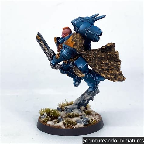 My Conversion Of The Captain In Jump Pack For My Space Wolves Helmeted