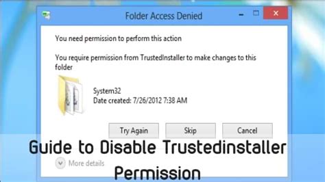Guide To Disable Trustedinstaller Permission In Windows 1087