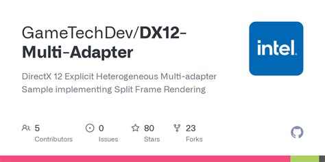 Github Gametechdevdx12 Multi Adapter Directx 12 Explicit Heterogeneous Multi Adapter Sample
