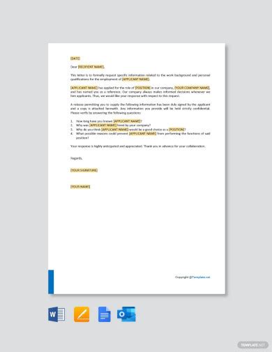 Personal Reference Letter Examples