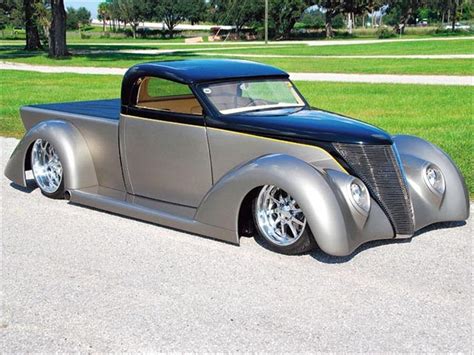 1937 Ford Custom Hot Rod Truck Right Front Angle Photo 1 Best Pickup
