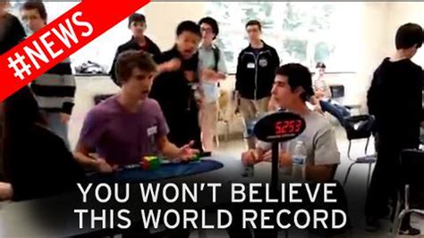 Official Rubiks Cube World Record Smashed By 03 Seconds Mirror Online