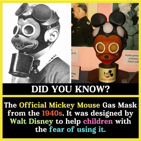 Serious The Unlikely Hero Of Wartime Safety Mickey Mouse Gas Mask