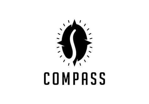 Coffee And Compass Cafe Logo Design Templates Premium Vector