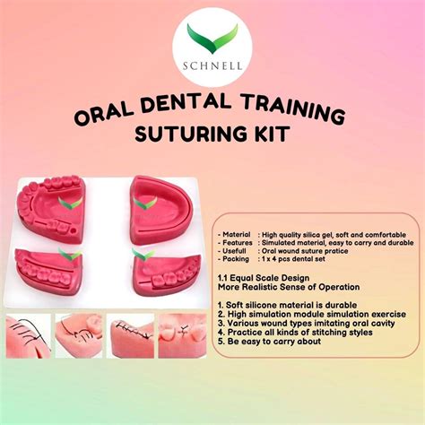 Jual Oral Dental Training Suturing Kitset Hecting Pad Suturing Pad