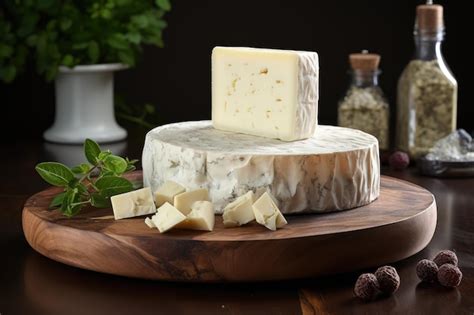 Premium Ai Image Blue Cheese Dor Blue With Mold Spicy German Cheese